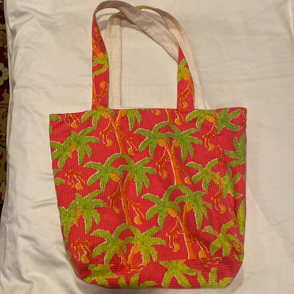 Lilly Pulitzer | Bags | Lilly Pulitzer Palm Tree Tote Bag | Poshmark